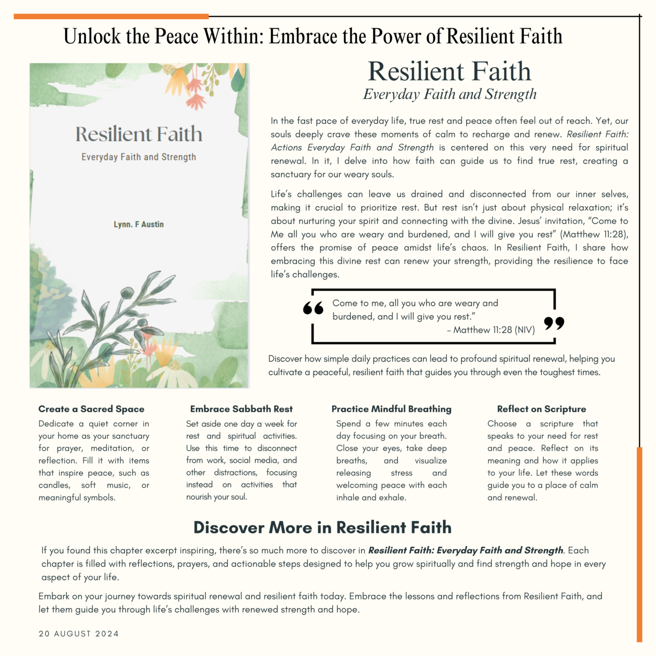 Resilient Faith: Everyday Faith and Strength – Betting On Me