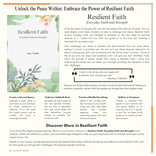 Resilient Faith: Everyday Faith and Strength – Betting On Me